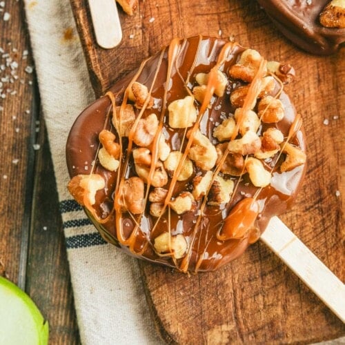 Chocolate Turtle Apple Slices - Healthy Little Peach