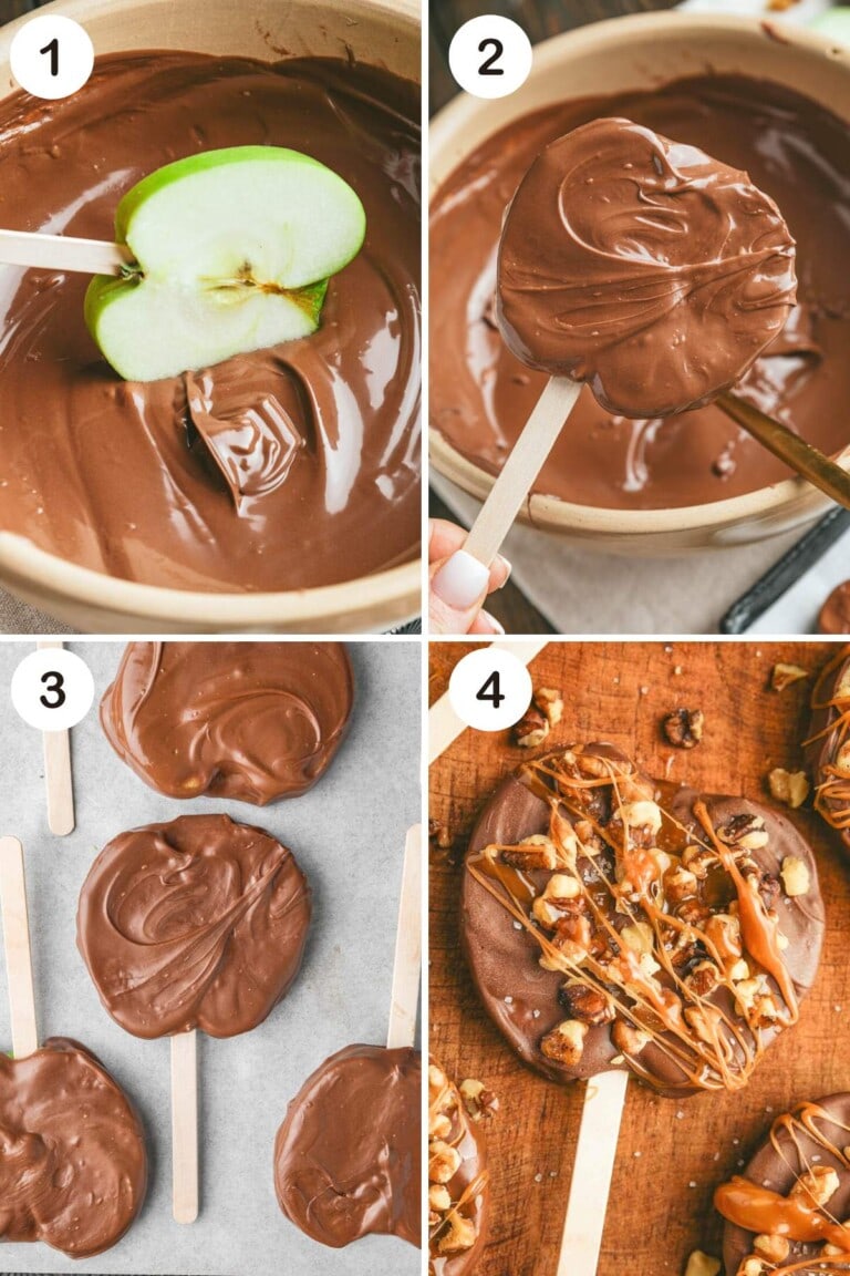 Chocolate Turtle Apple Slices - Healthy Little Peach