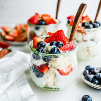 Angel Food Cake Parfait {Paleo + Keto} - Healthy Little PeachHealthy ...