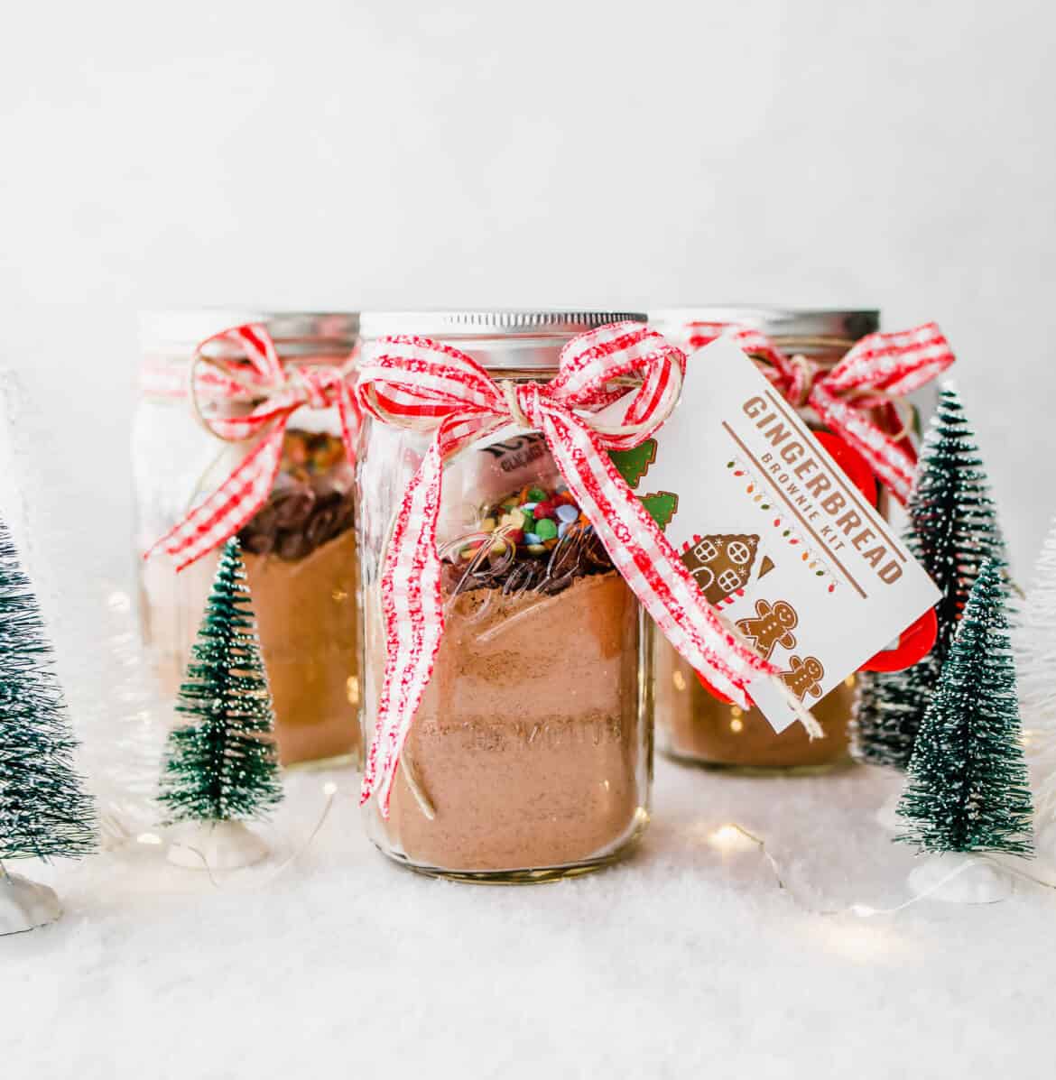 Mason Jar Gingerbread Man Brownie Kits (Cheap Gift Idea) - Healthy ...