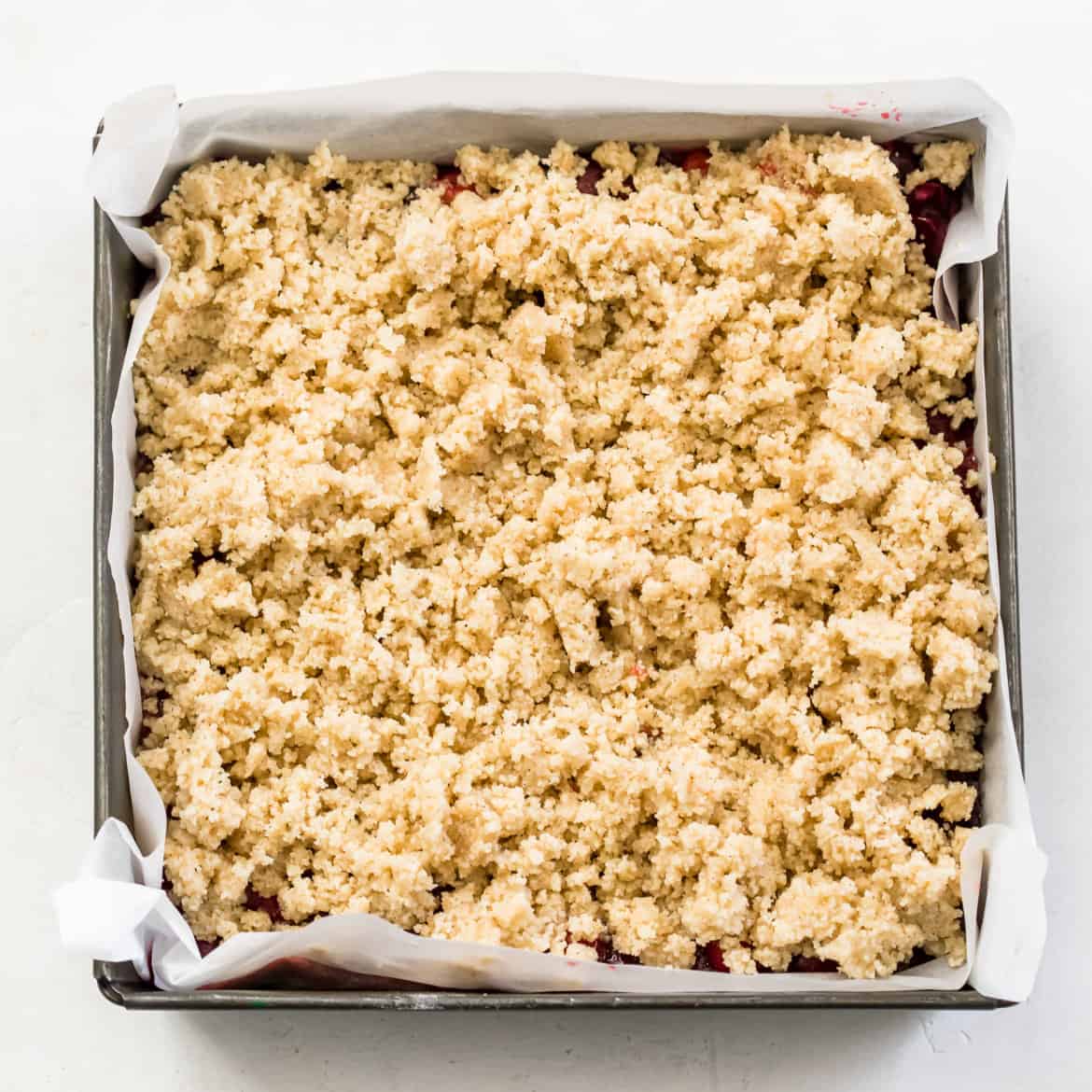 Keto Cranberry Crumble Bars - Healthy Little Peach