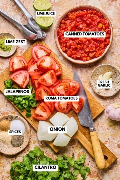 Garden Fresh Salsa with Tomatoes & Jalapeños | Healthy Little Peach