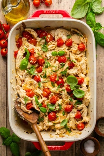 Creamy Chicken and Tomato Bake (Keto and Whole30) - Healthy Little Peach