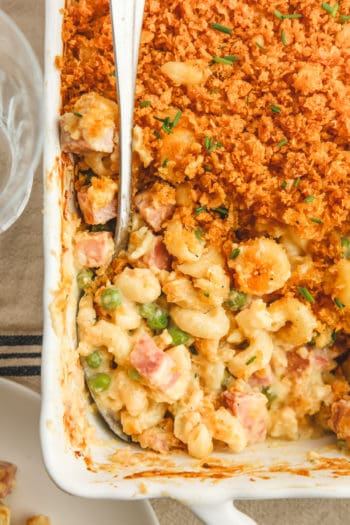 Ham and Cheese Pasta Casserole | Healthy Little Peach