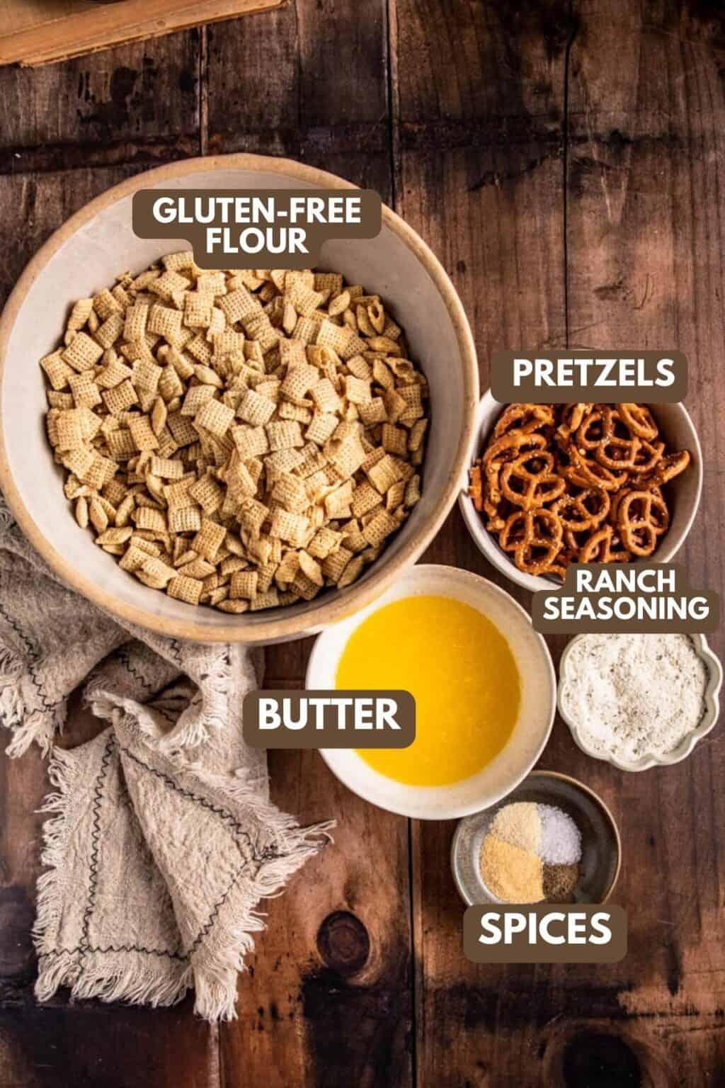 Gluten Free Chex Mix with Ranch Seasoning | Healthy Little Peach
