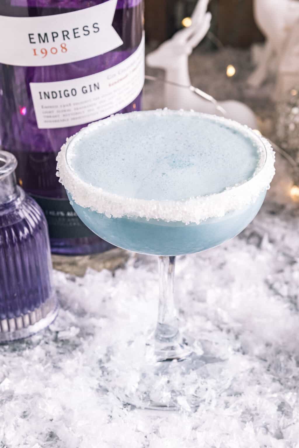 Jack Frost Cocktail with Empress Gin (Mocktail Option) | Healthy Little ...