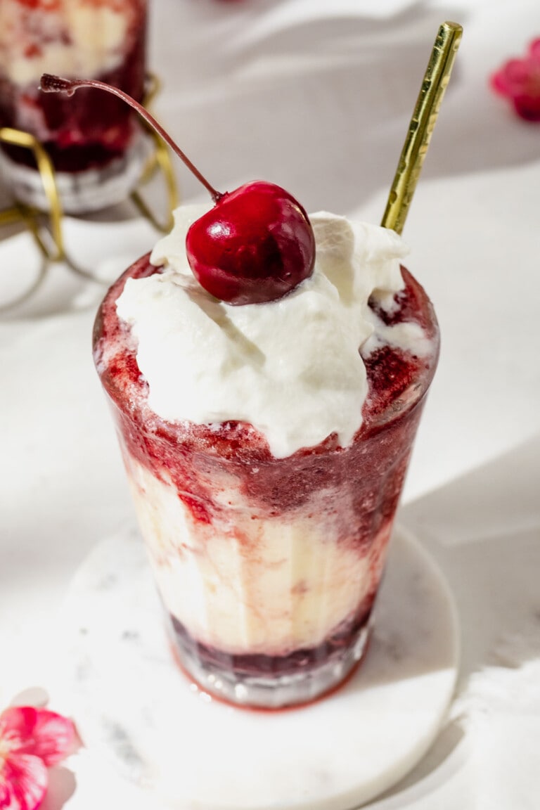 The Ultimate Cherry Gin Slush Cocktail (With Mocktail Version ...