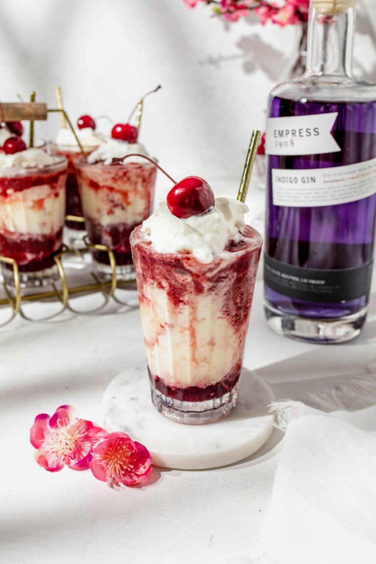 The Ultimate Cherry Gin Slush Cocktail (With Mocktail Version ...