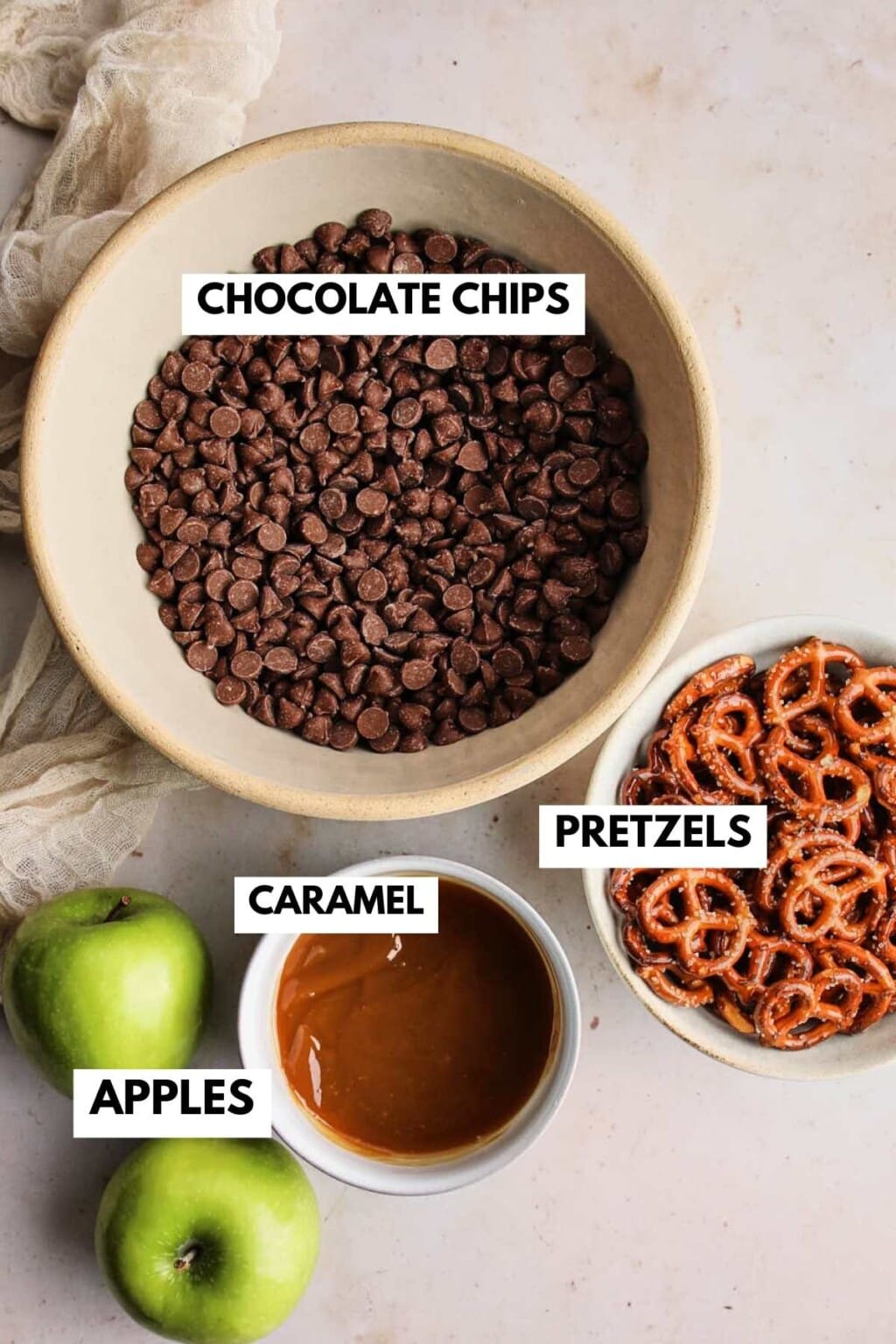 Caramel Apple Bark With Pretzels - Healthy Little Peach
