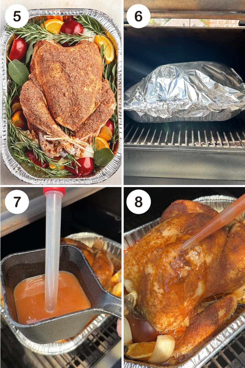 Easy Smoked Turkey Recipe with Maple BBQ Glaze | Healthy Little Peach