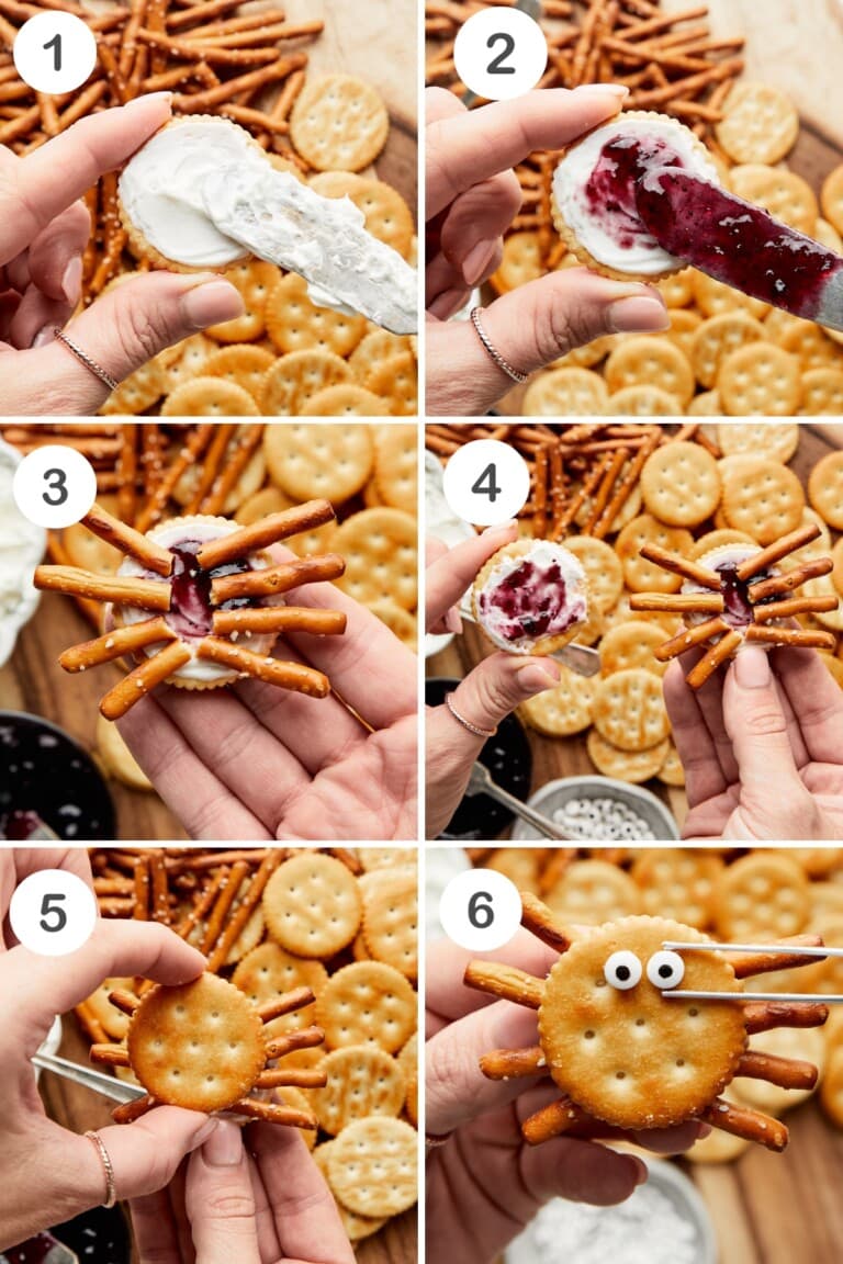 Spider-Themed Ritz Cracker Sandwiches (with Variations!) | Healthy ...