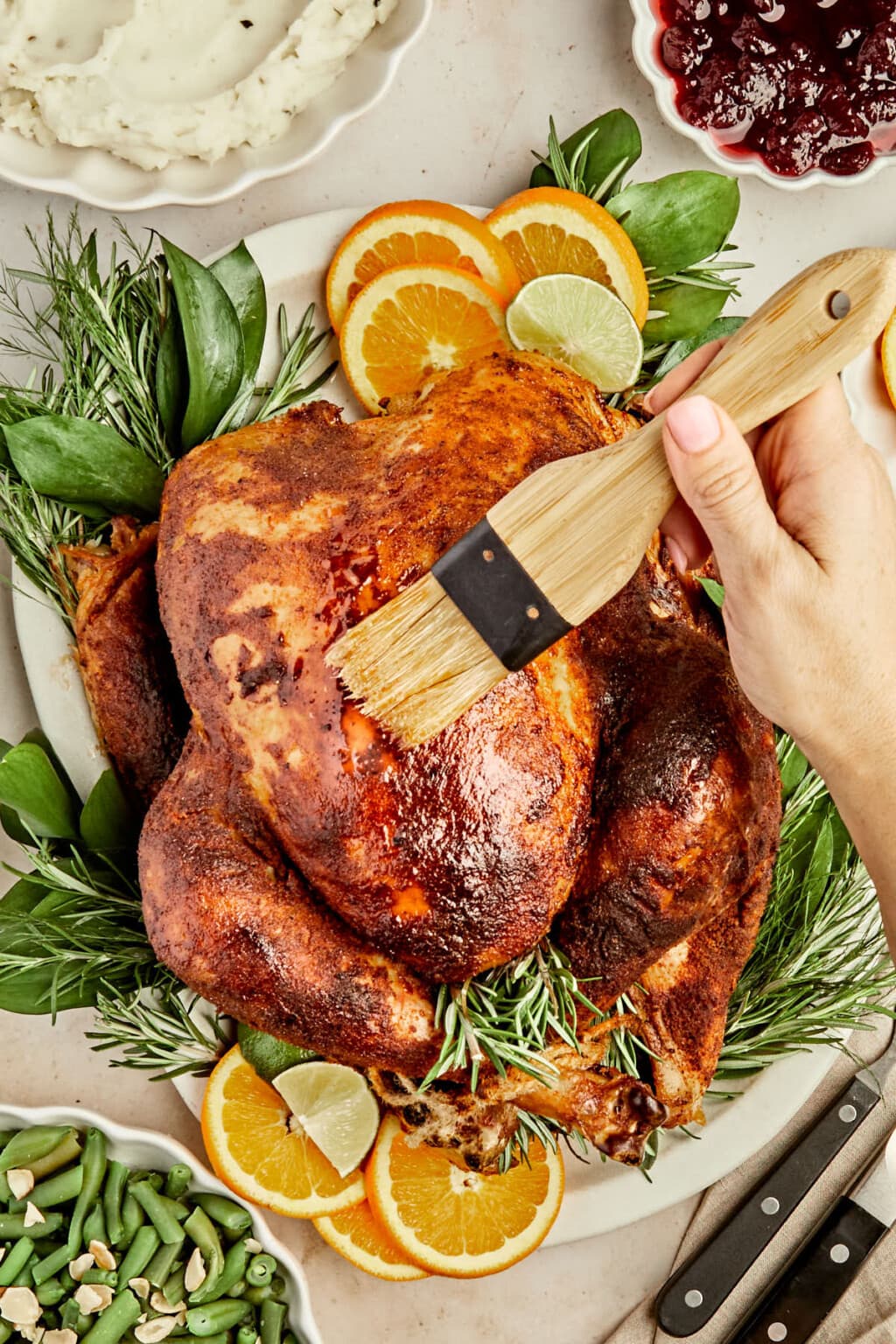 Easy Smoked Turkey Recipe with Maple BBQ Glaze | Healthy Little Peach