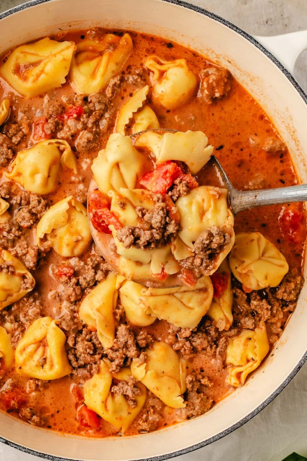 Beef Tortellini Soup - Healthy Little Peach