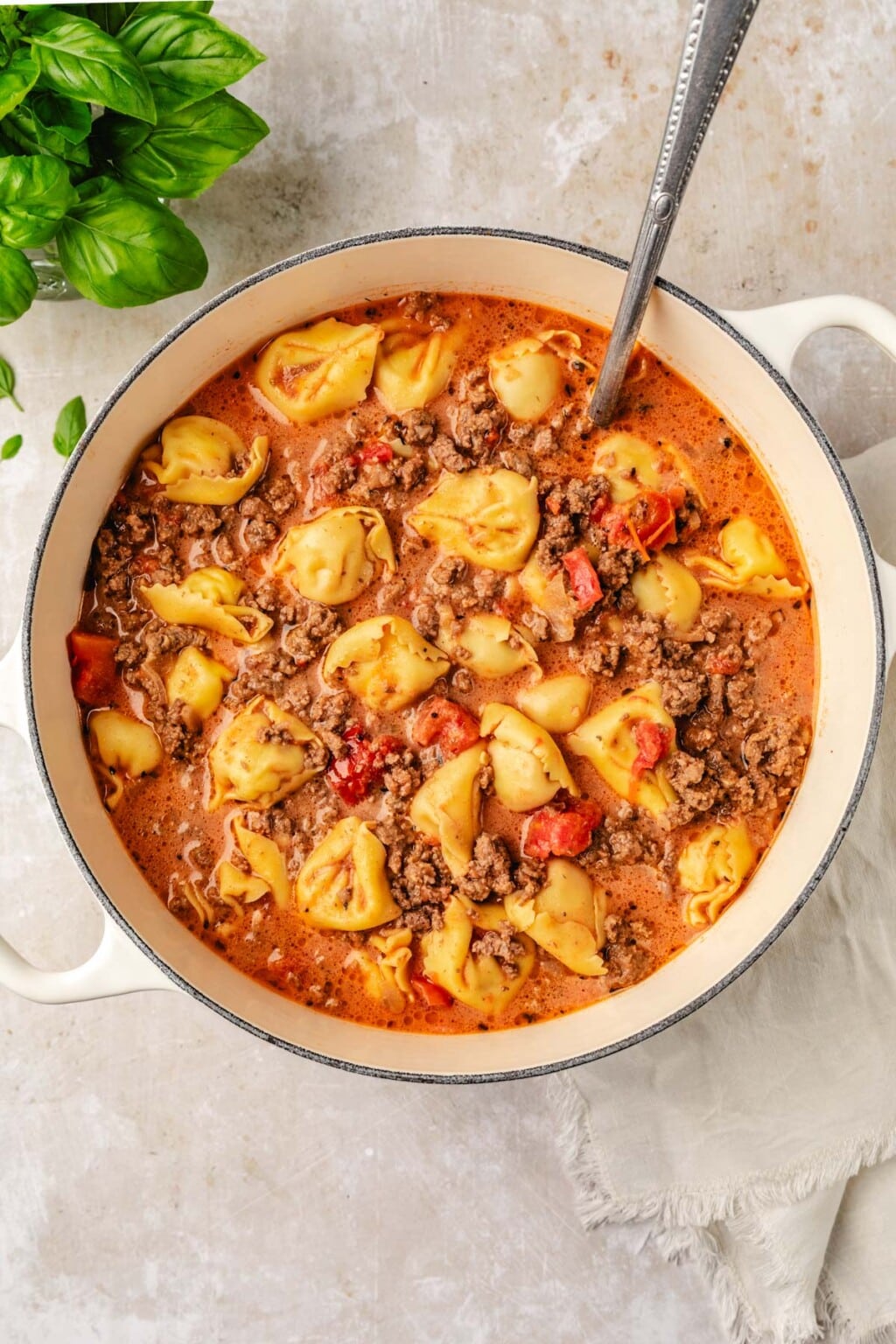 Beef Tortellini Soup - Healthy Little Peach