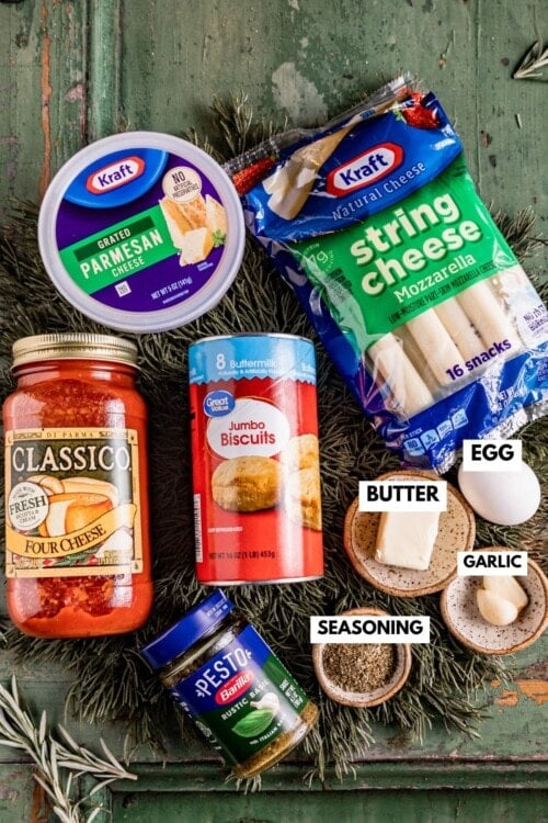 Pull-Apart Cheesy Garlic Christmas Tree Bread Recipe - Healthy Little Peach