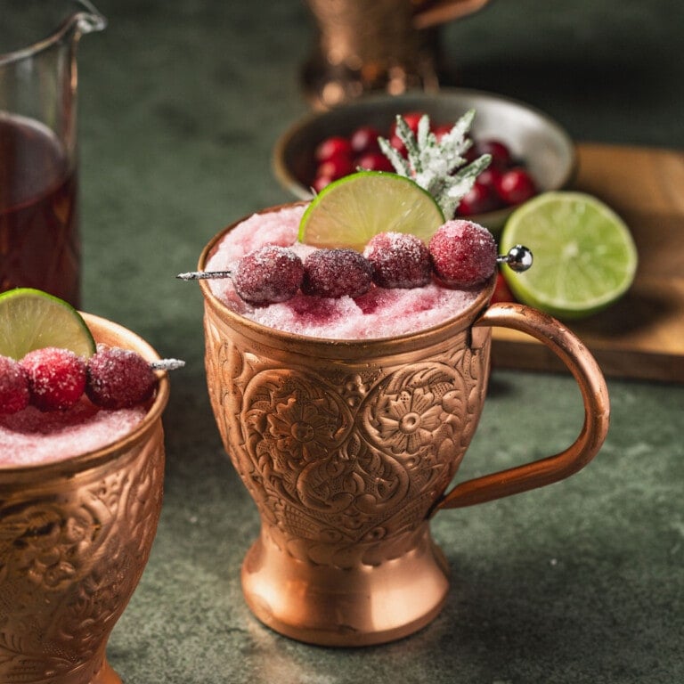 Refreshing Cranberry Virgin Moscow Mule Mocktail Recipe