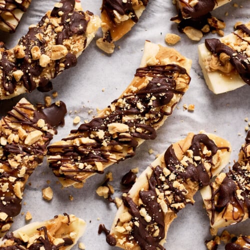 Frozen Banana Snickers Recipe | Healthy Little Peach