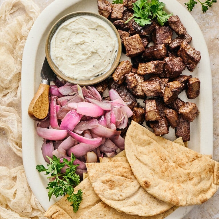 Easy Sirloin Steak Tips with Horseradish Cream Cheese | Healthy Little ...