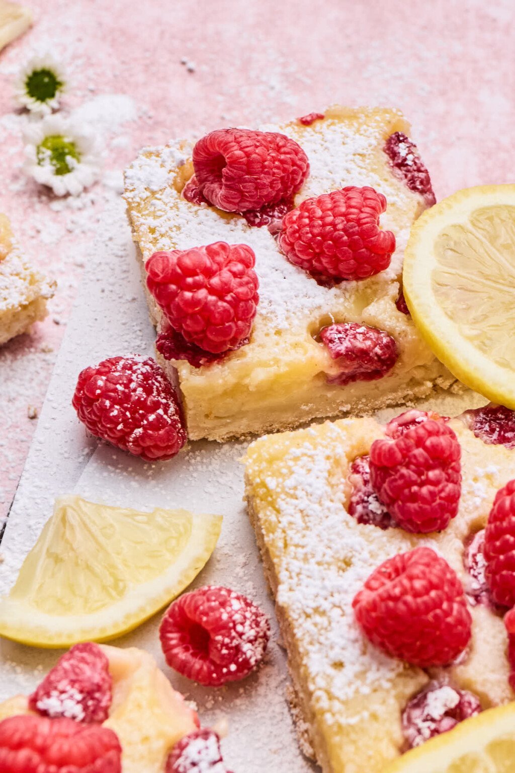 Zesty Raspberry Lemon Bars Recipe (Gluten-Free) | Healthy Little Peach
