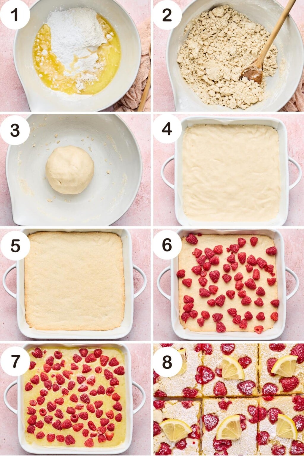 Zesty Raspberry Lemon Bars Recipe (Gluten-Free) | Healthy Little Peach