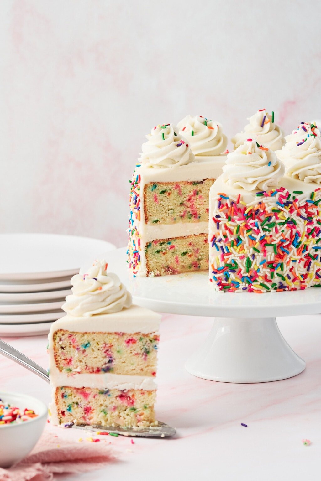 Gluten-Free Birthday Cake Recipe (Funfetti!) - Healthy Little Peach