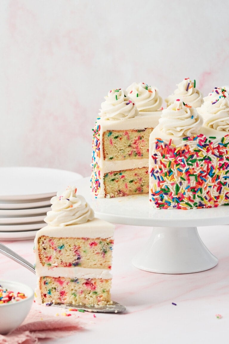 Gluten-Free Birthday Cake Recipe (Funfetti!) - Healthy Little Peach
