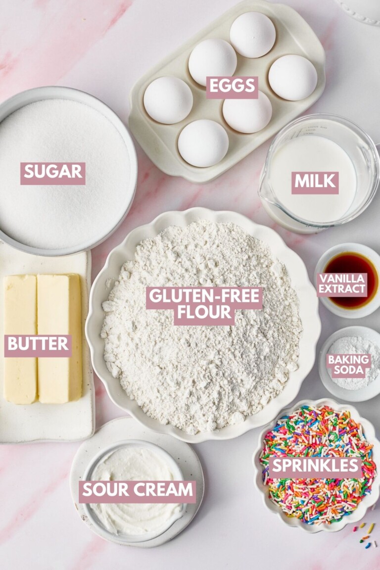 Gluten-Free Funfetti Birthday Cake | Healthy Little Peach