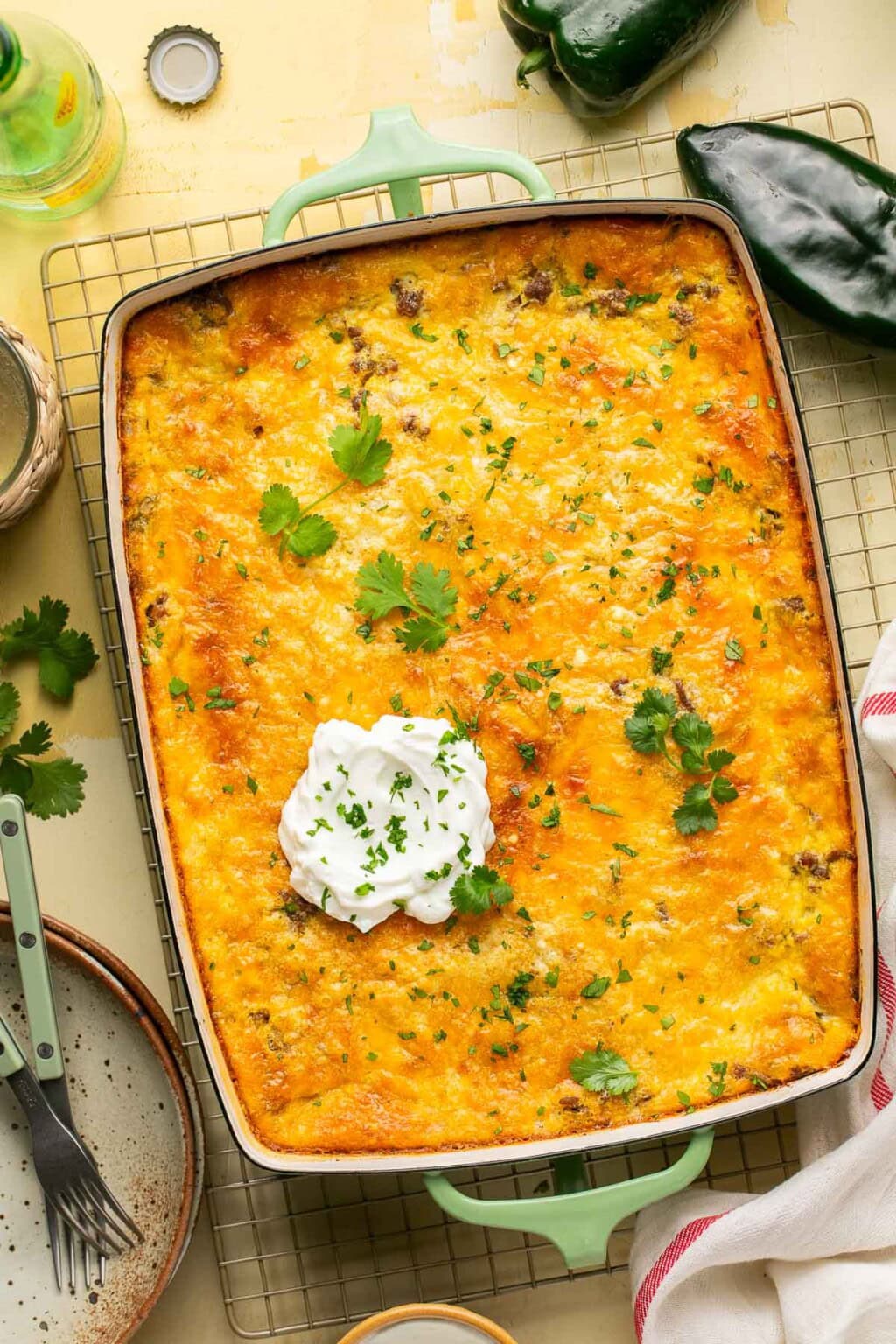 Healthier Chile Relleno Casserole (Easy Recipe) | Healthy Little Peach