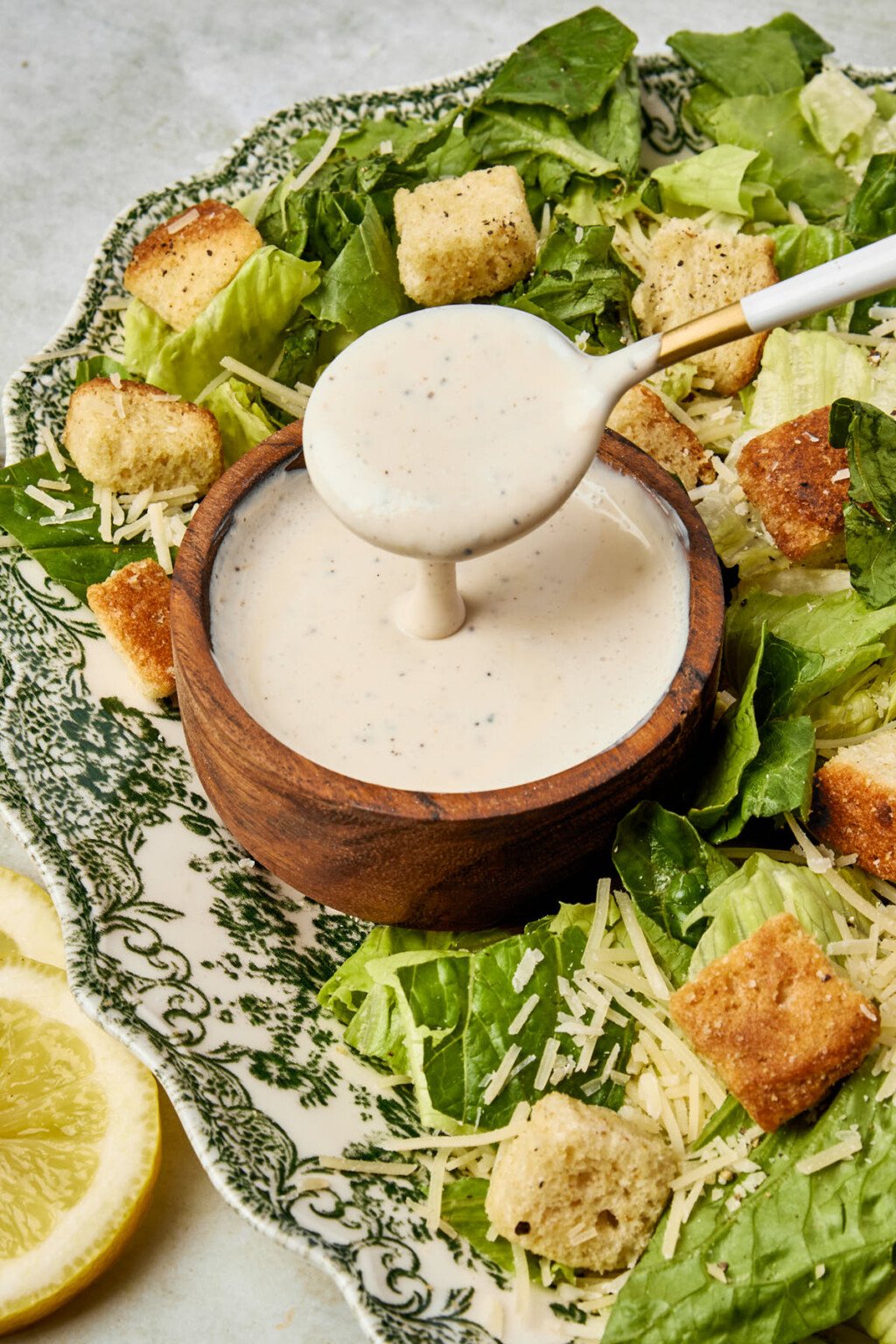 The Best High Protein Caesar Dressing | Healthy Little Peach