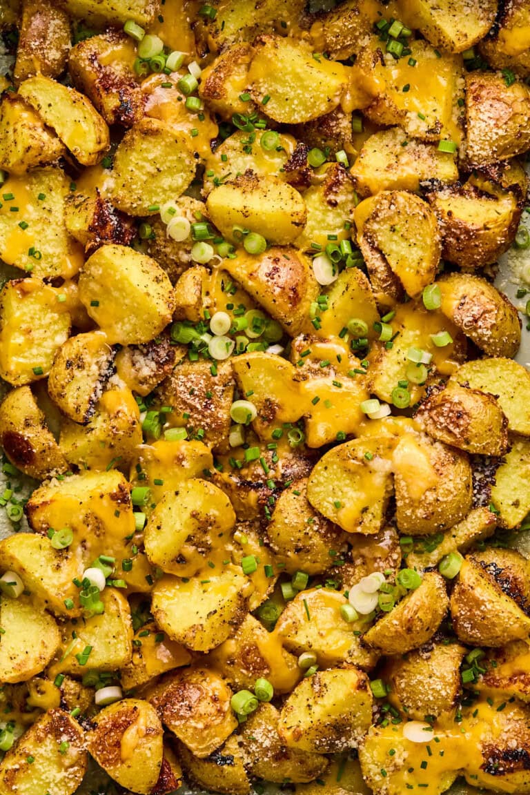 Roasted Cheesy Ranch Potatoes | Healthy Little Peach