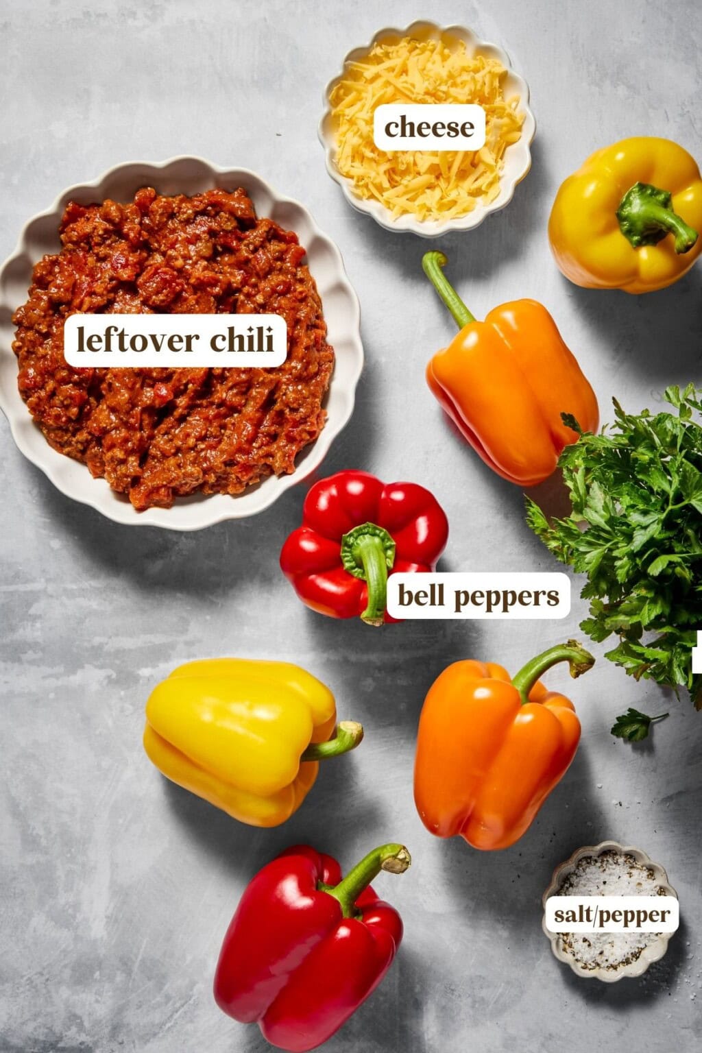 Leftover Cheesy Chili Stuffed Peppers | Healthy Little Peach