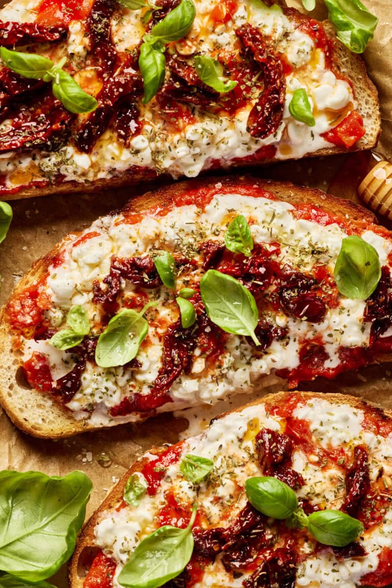 Viral High-Protein Cottage Cheese Pizza Toast (with Hot Honey ...