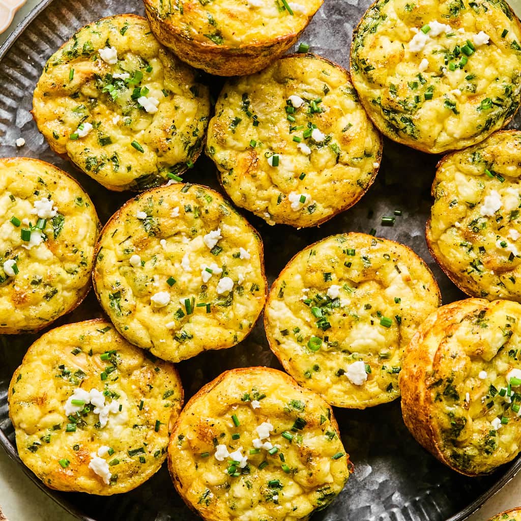 Easy Leftover Thanksgiving Frittata Breakfast Muffins | Healthy Little ...