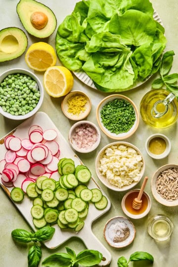 Easy Spring Salad with Lemon Vinaigrette | Healthy Little Peach