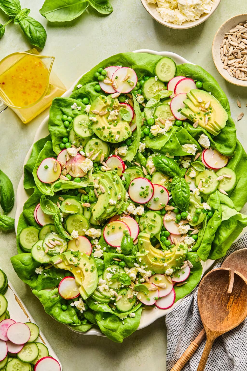 Easy Spring Salad with Lemon Vinaigrette | Healthy Little Peach