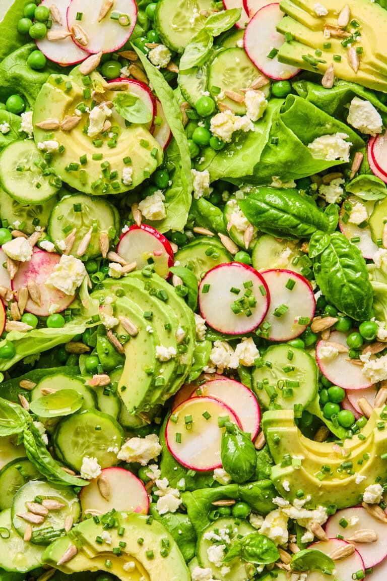 Easy Spring Salad with Lemon Vinaigrette | Healthy Little Peach