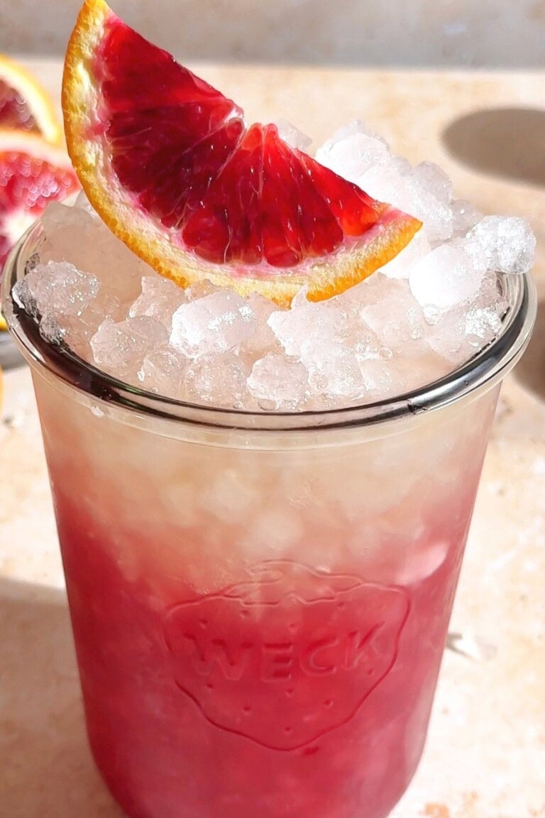 Blood Orange Limeade Homemade Gatorade - Healthy Little Peach